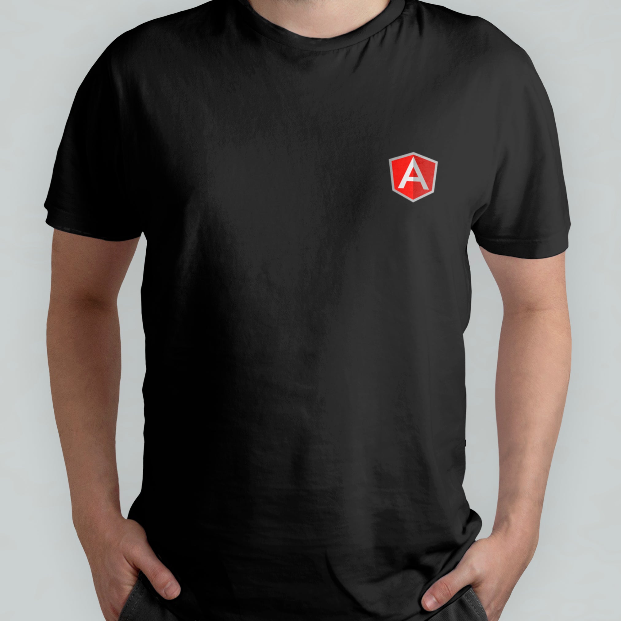 Camiseta Logo Corazón Developer Angular – HackerFit