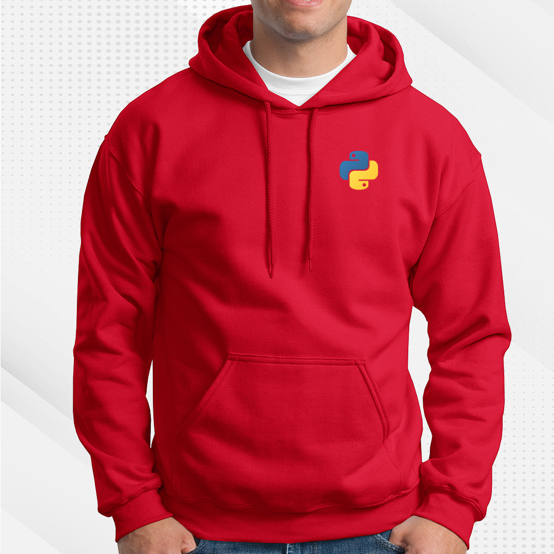 Hoodie Logo Corazón Developer Python – HackerFit